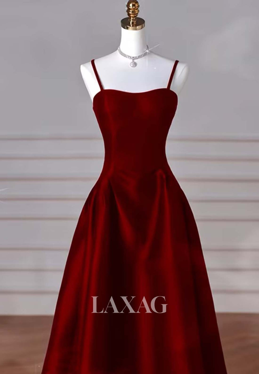 A-Line Spaghetti Straps Sleek Satin Evening Gowns Sweetheart Sleeveles ...